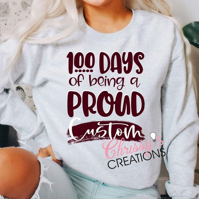 100 Days of Being A Proud (Insert mascot) – Chrissy's Creations LLC
